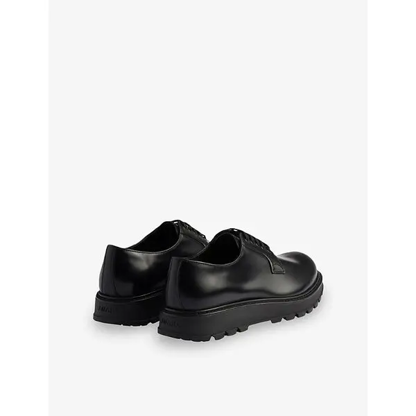 Prada Lug-sole Leather Derby Shoes