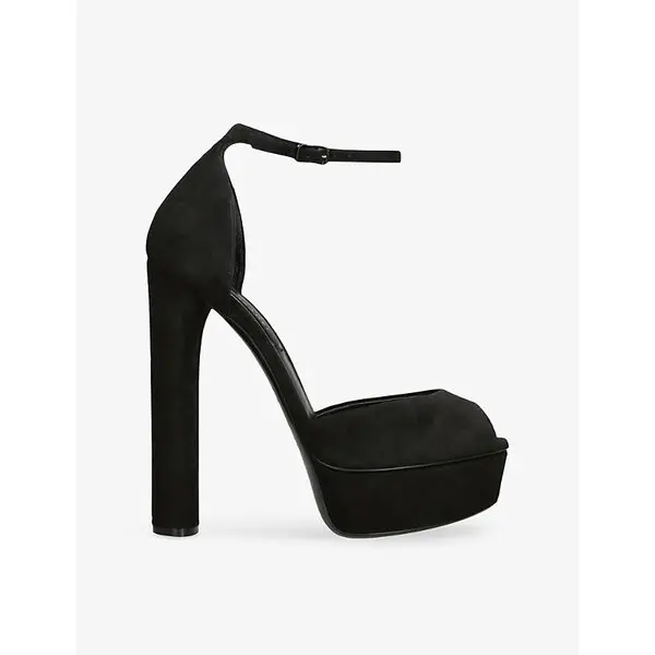 Casadei Flora 140 Platform Peep Toe Pumps
