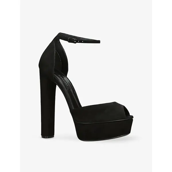 Casadei Flora 140 Platform Peep Toe Pumps