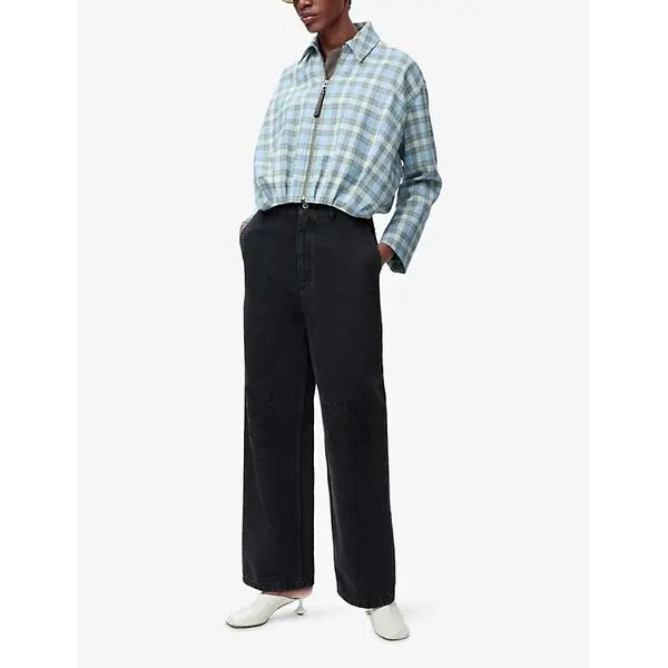 Loewe Anagram Baggy Denim Jeans - Black