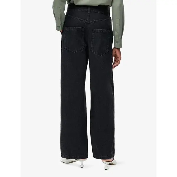 Loewe Anagram Baggy Denim Jeans - Black