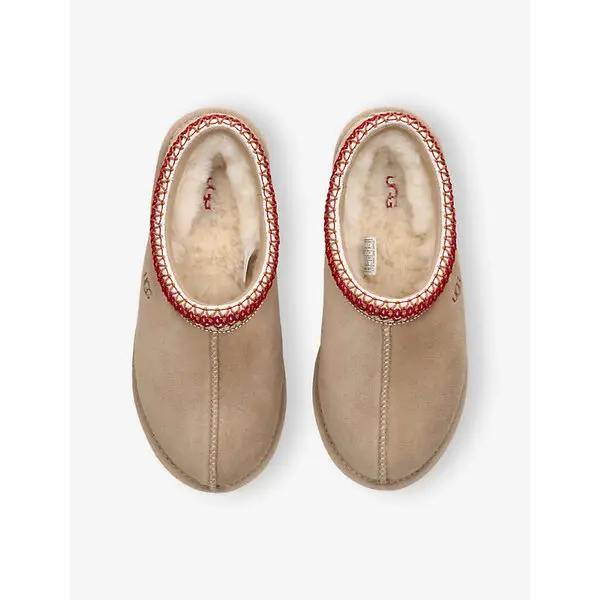 UGG Tasman Ii Suede Slippers - Beige Comb
