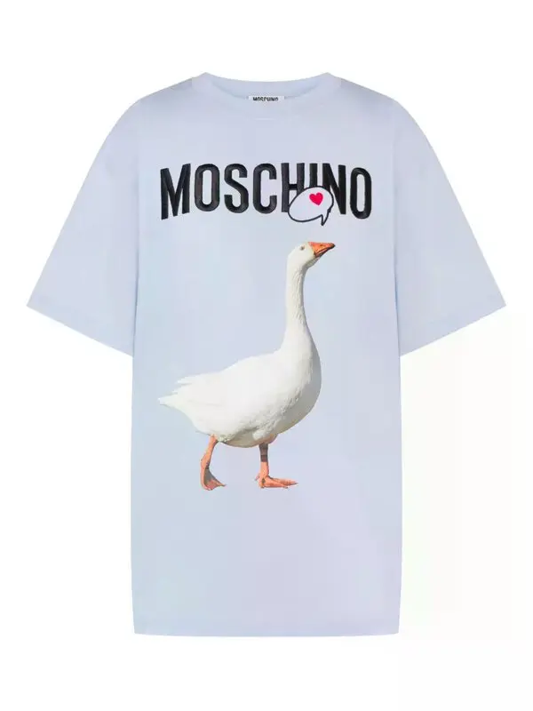 Moschino Goose-print Cotton T-shirt