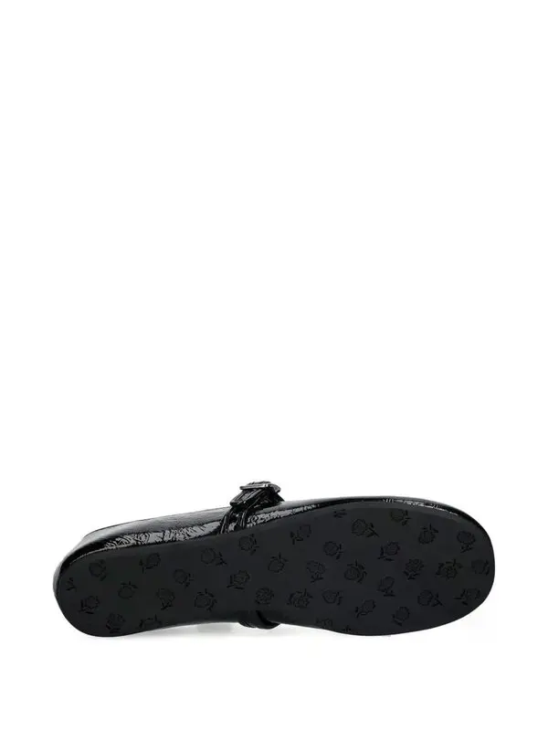 COACH Buckle Patent-leather Ballerina Flats
