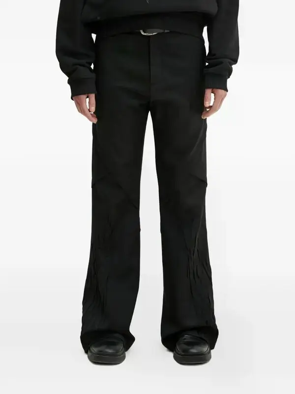 HELIOT EMIL Pleated Panel Tailored Trousers