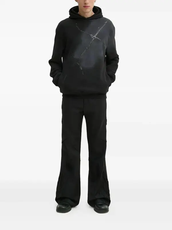 HELIOT EMIL Pleated Panel Tailored Trousers