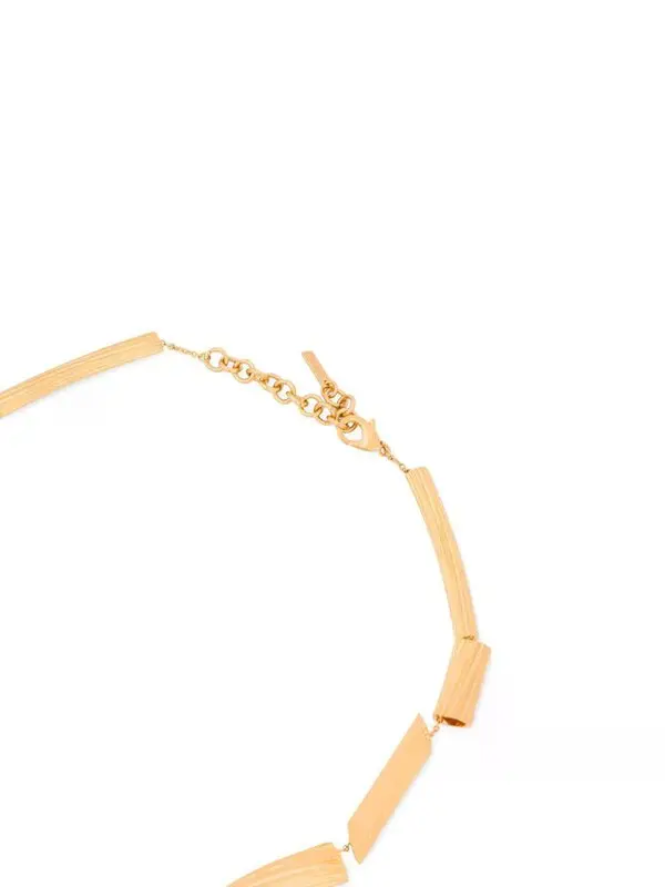 Moschino Brass Logo Necklace