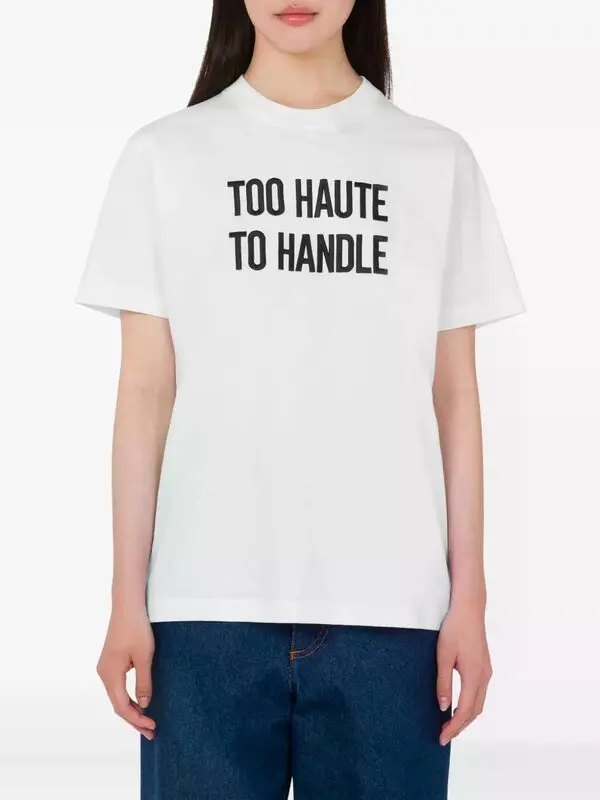 Moschino Lettering-print Cotton T-shirt