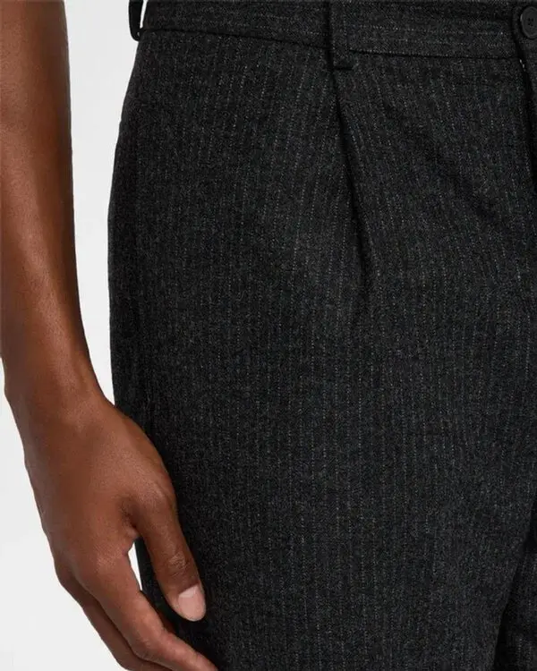 FRAME Pinstripe Wide Leg Trousers