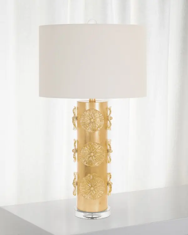 COUTURE LAMPS Belle Fleur 31" Table Lamp - Gold