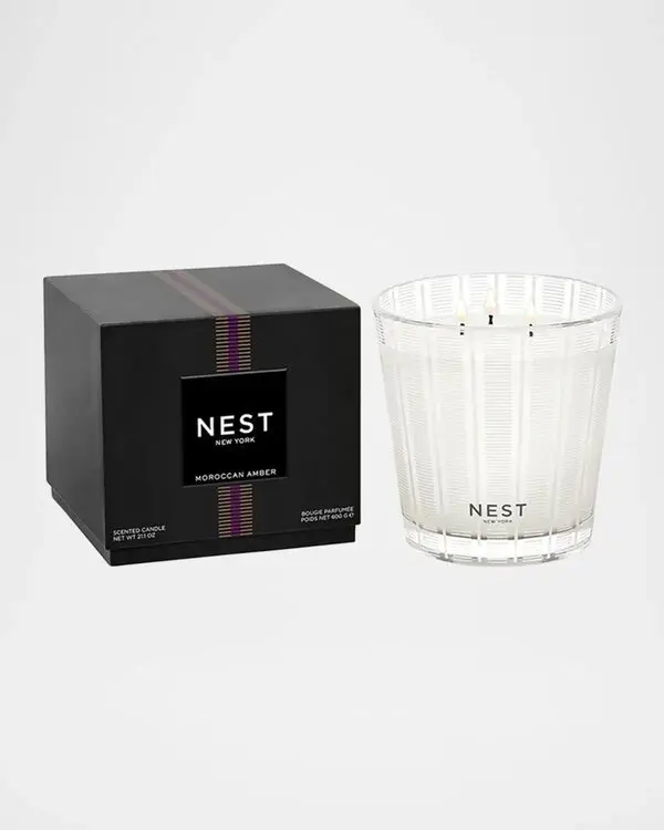 NEST NEW YORK Moroccan Amber 3 Wick Candle, 21.2 Oz - One-color