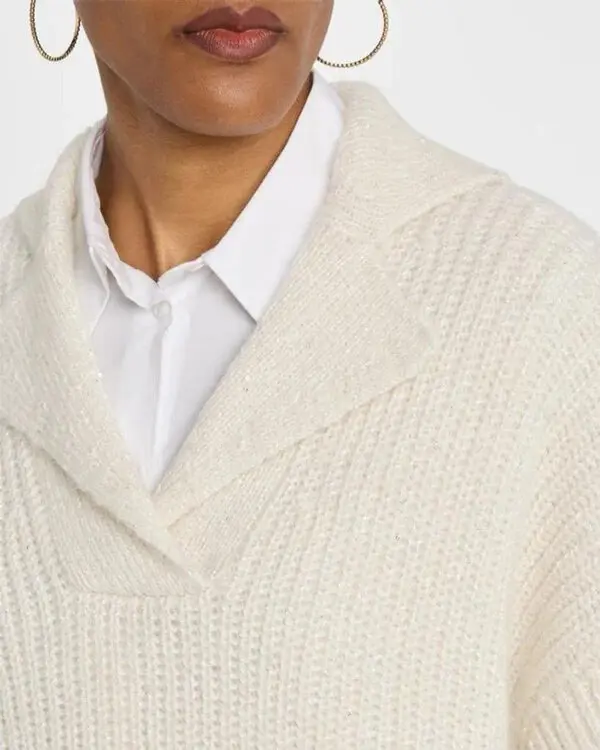 Peserico Ribbed Sequin-embellished Shimmer Knit Vest