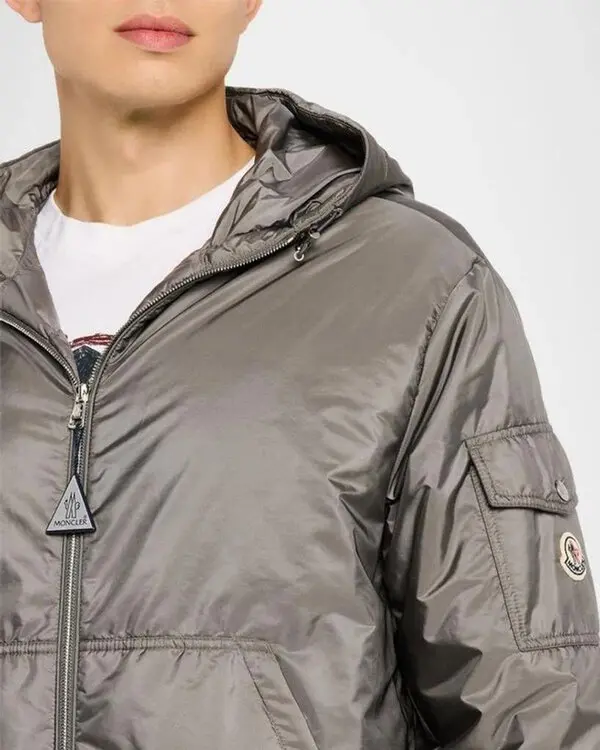 Moncler Poiliot Hooded Down Jacket - Medium Grey