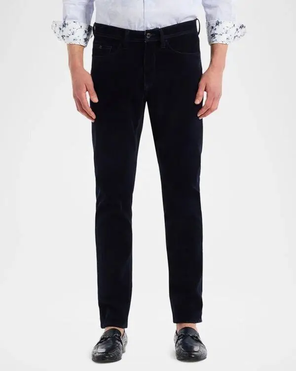 Robert Graham Celestial Velvety Slim Five-pocket Pants