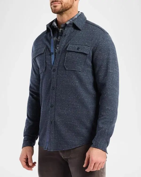 Robert Graham Apos;s Vigano Pocket Knit Button-down Shirt