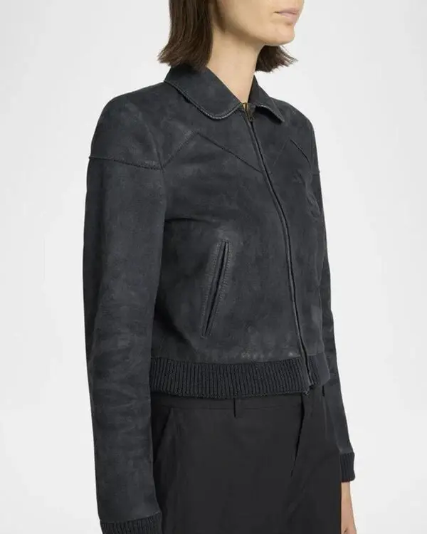 THE ROW Axelette Suede Jacket