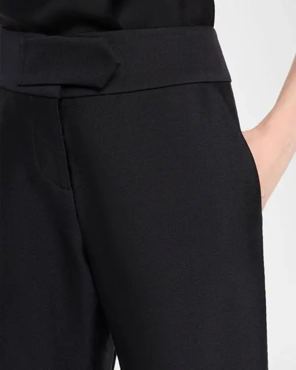 Brandon Maxwell Phoenix Low-rise Trousers - Black