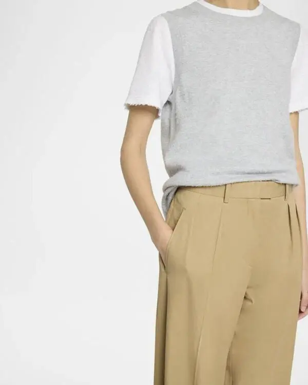 THE ROW Alfidis Pleated Straight-leg Pants - Beige