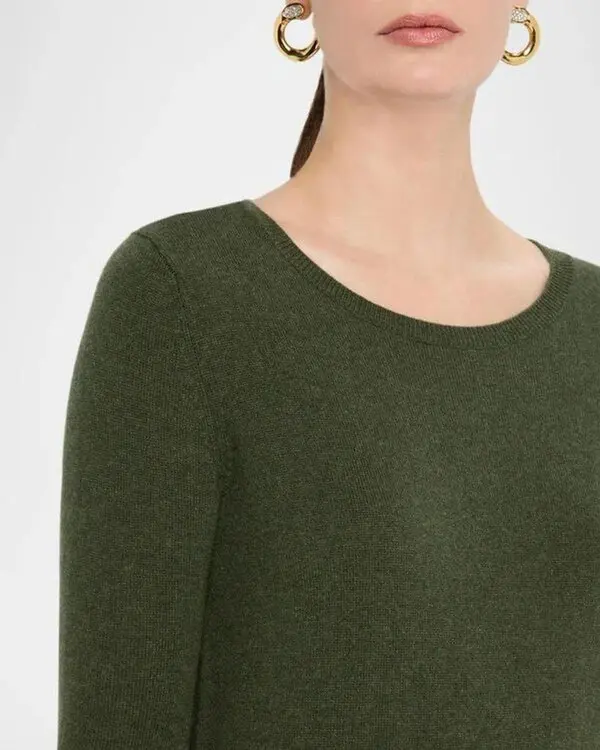 Neiman Marcus Cashmere Knit Top - Olive