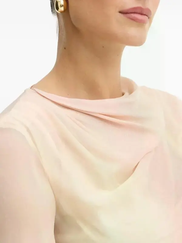 Pinko Draped Cowl-neck Blouse