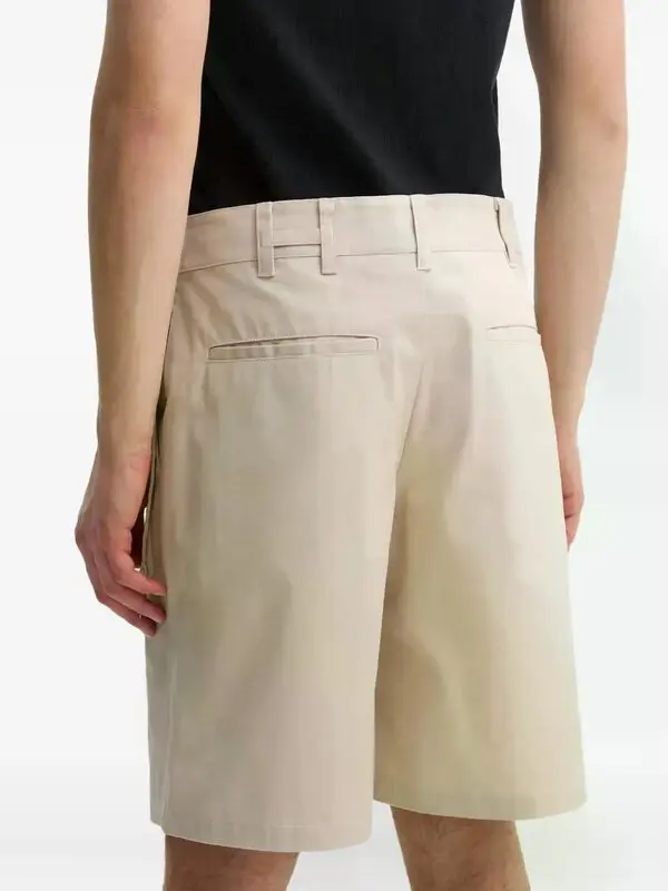 HELIOT EMIL Flat-front Welt-pockets Shorts