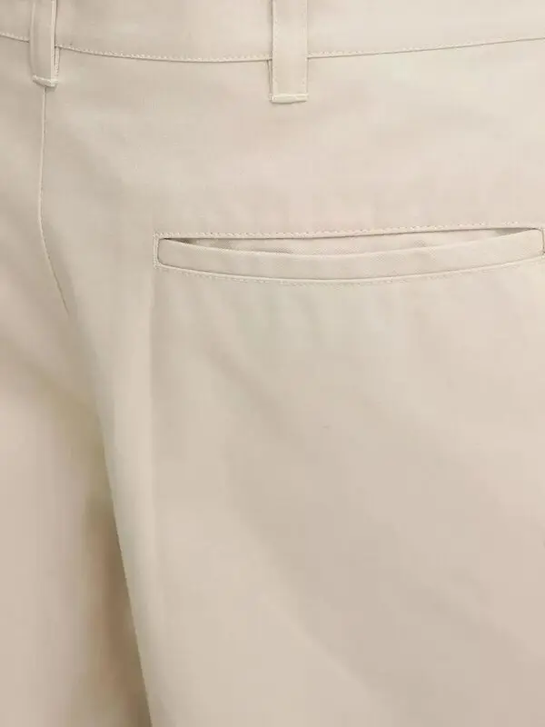 HELIOT EMIL Flat-front Welt-pockets Shorts