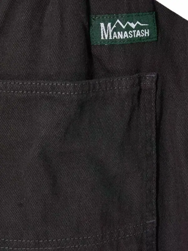MANASTASH Elastic-waist Shorts With Patch Pockets
