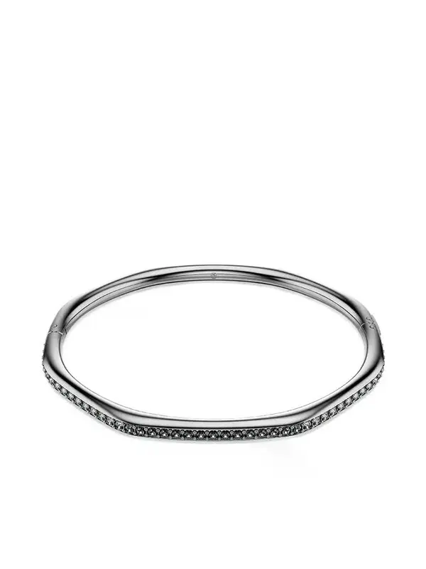 SWAROVSKI Dextera Faceted Crystal Bangle - Grey