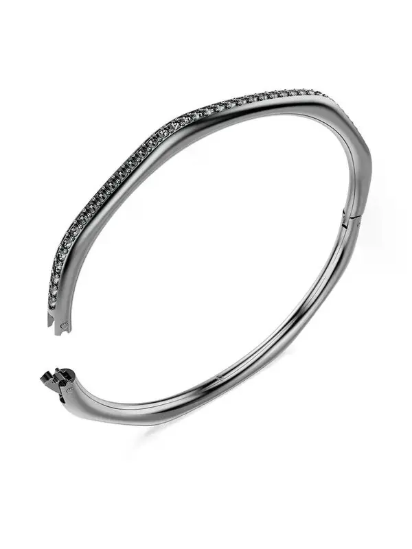 SWAROVSKI Dextera Faceted Crystal Bangle - Grey