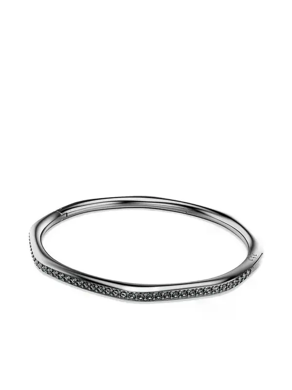 SWAROVSKI Dextera Faceted Crystal Bangle - Grey