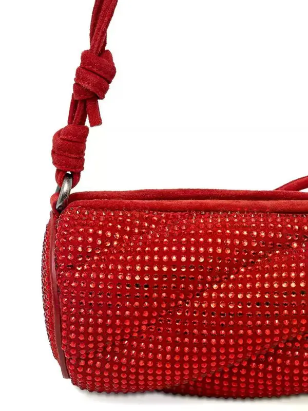 Fiorucci Mella Crystal-embellished Shoulder Bag - Red