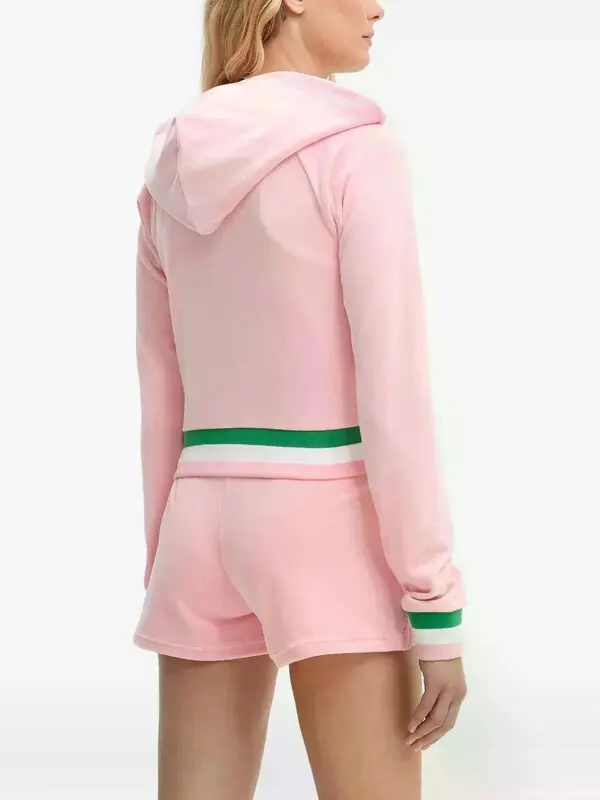 Juicy Couture Velour Zip-up Hoodie - Pink