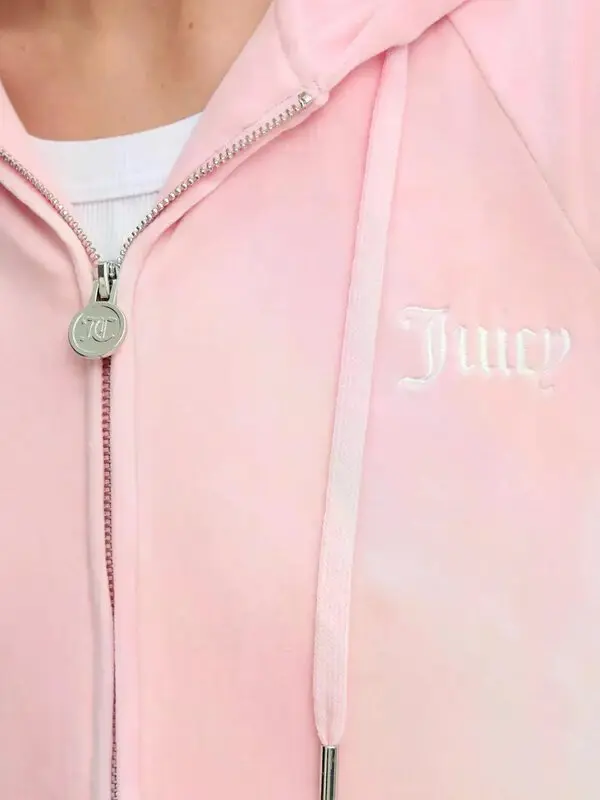 Juicy Couture Velour Zip-up Hoodie - Pink