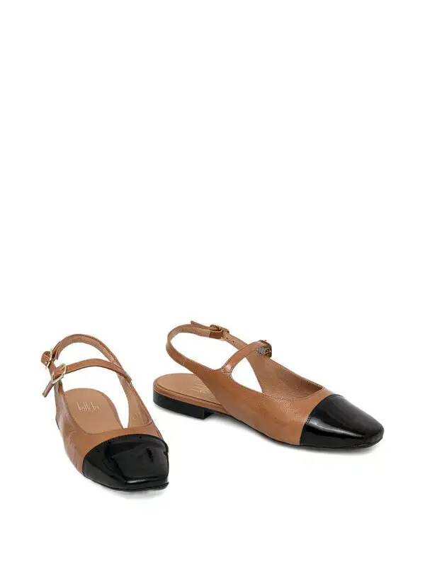 BILLI BI Slingback Cap-toe Ballerina Flats