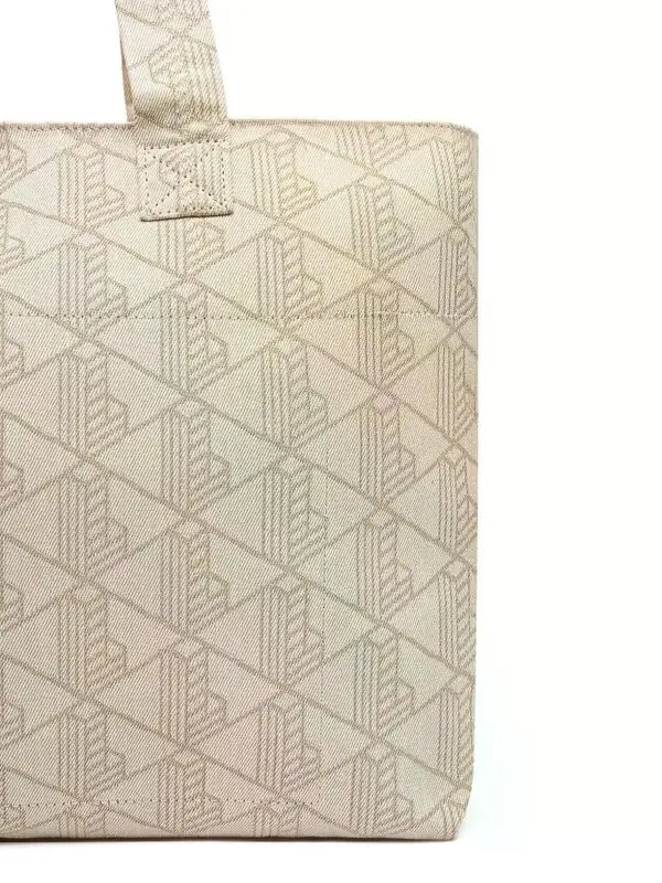Lacoste Geometric-pattern Tote Bag - Neutrals