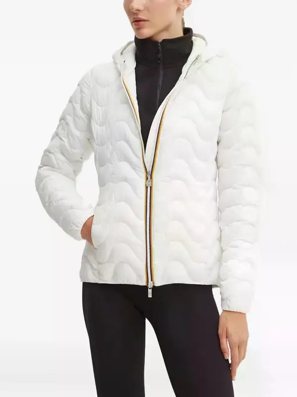K-WAY Wave-pattern Hooded Jacket