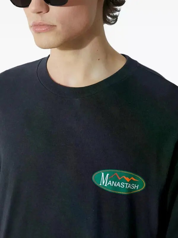 MANASTASH Mountain-logo T-shirt