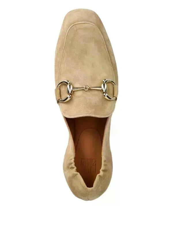 BILLI BI Chain-link Suede Loafers