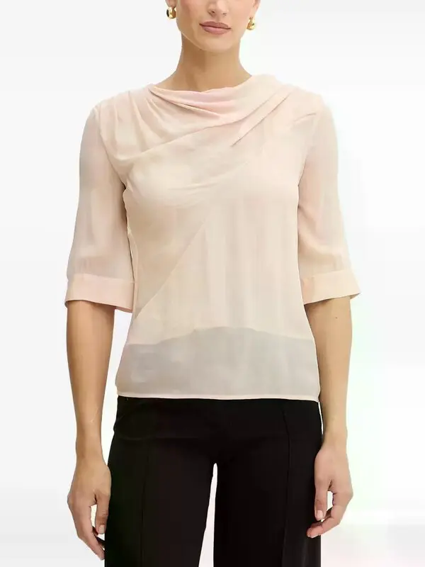 Pinko Draped Cowl-neck Blouse