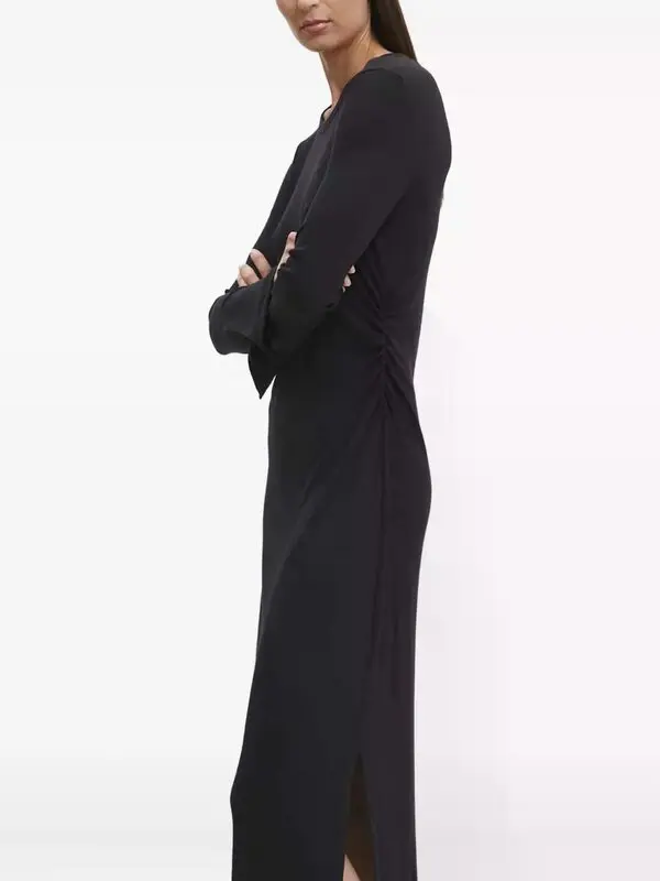 Marc O'polo Side-twist Long-sleeve Midi Dress