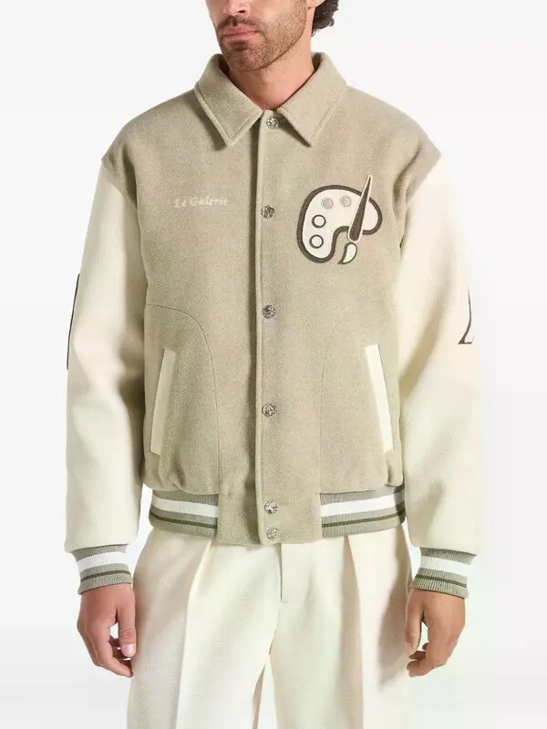 Manière De Voir Le Galerie Varsity Jacket - Neutrals