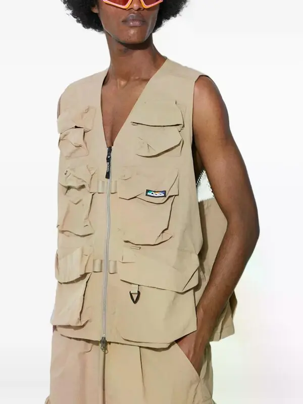 MANASTASH Multi-pocket Mesh-panel Vest