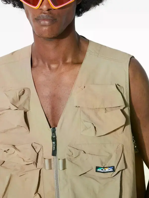 MANASTASH Multi-pocket Mesh-panel Vest