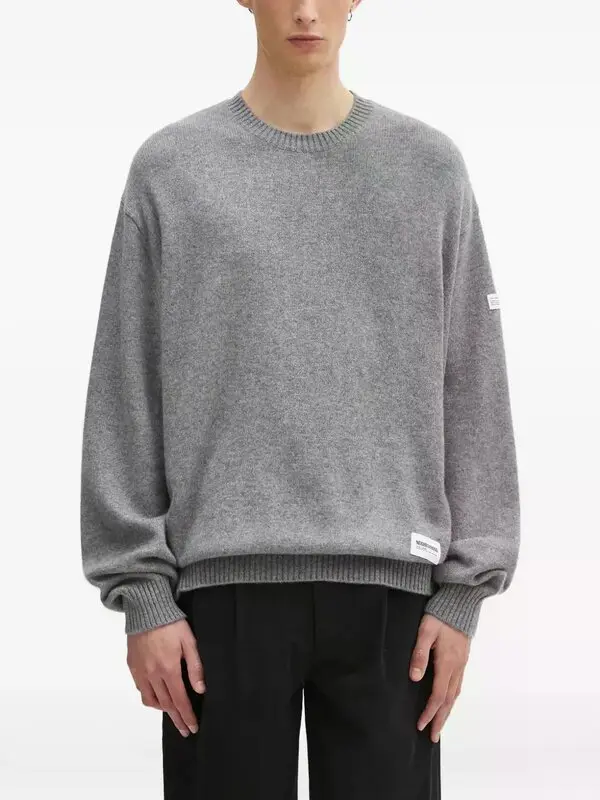 NEIGHBORHOOD Logo-patch Crew-neck Sweater