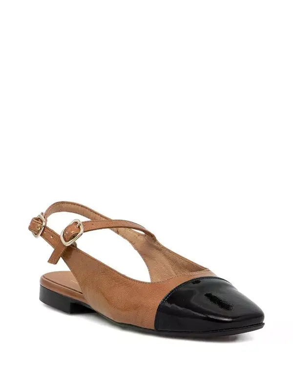BILLI BI Slingback Cap-toe Ballet Flats