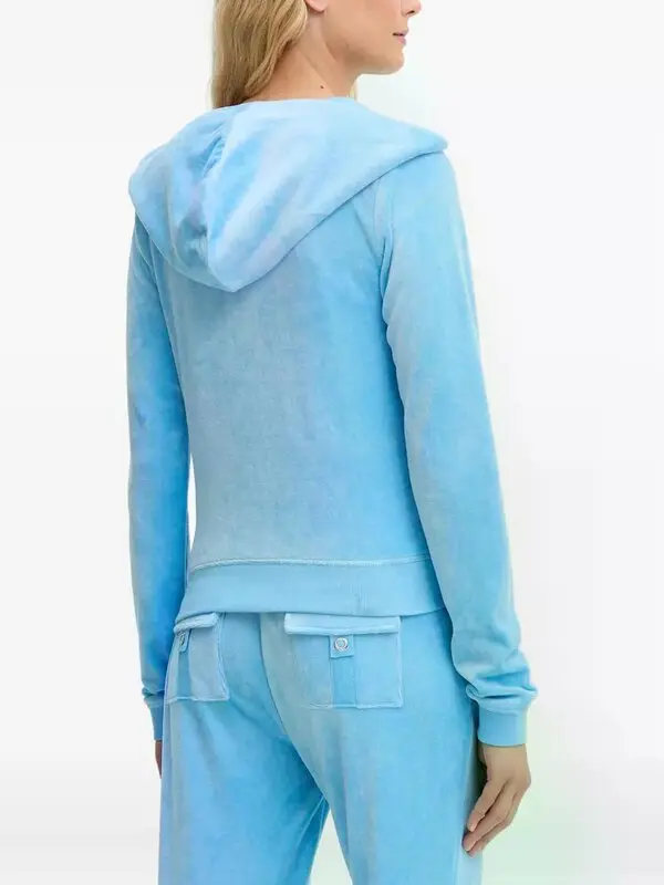 Juicy Couture Embroidered-logo Zip-up Hoodie