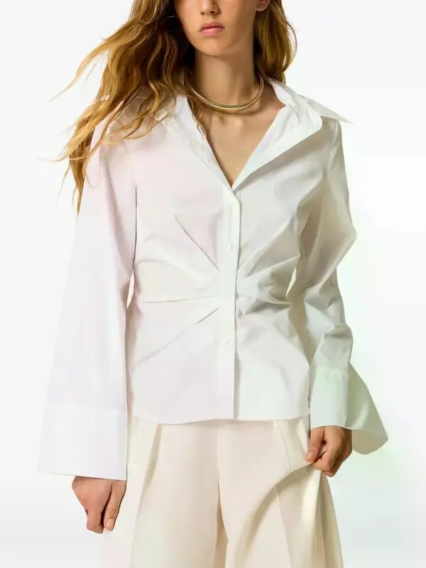 TWINSET Draped Button-down Shirt