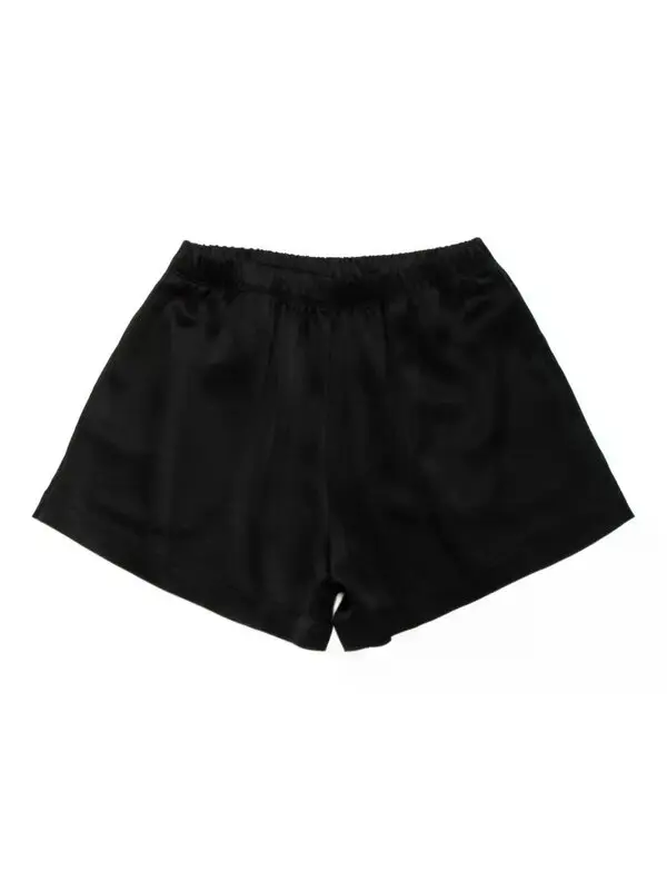 LESET Elastic-waist Short Shorts - Black