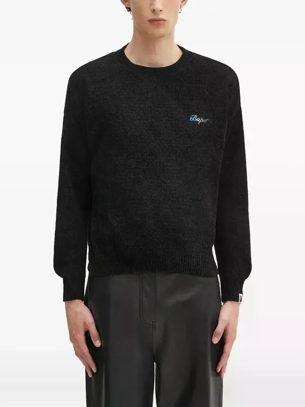 A BATHING APE Logo-embroidered Sweater