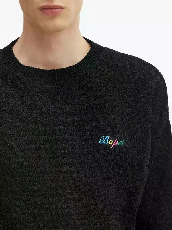A BATHING APE Logo-embroidered Sweater